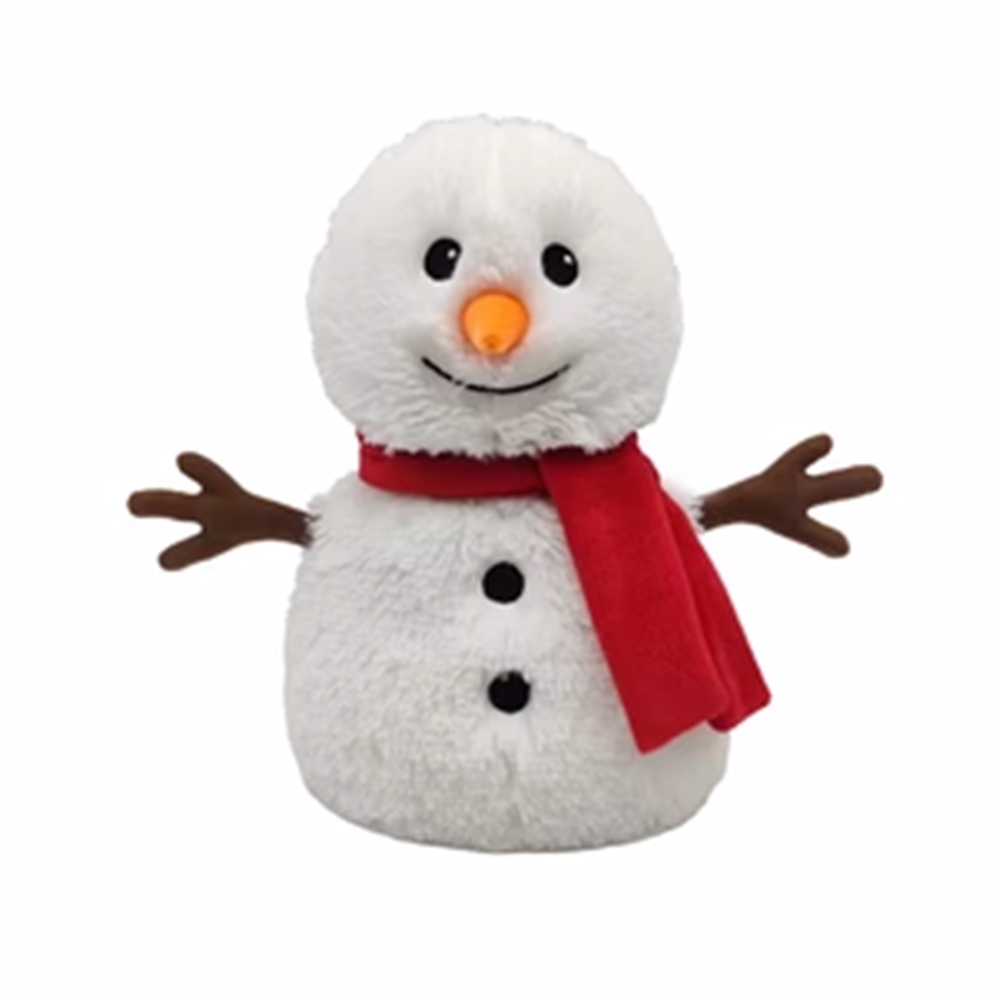 Red Scarf Snowman Warmies - Best Mind & Body for Ages 0 to 5