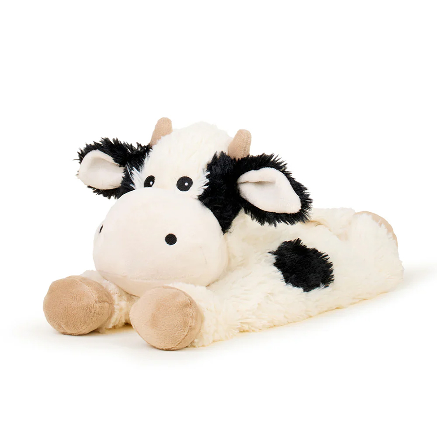 Laying Down Cow Warmies - Plush - Fat Brain Baby