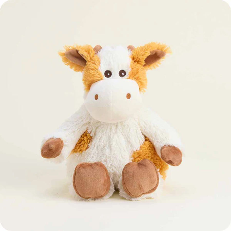 Pumpkin Spice Cow Warmies - Best Plush for Ages 0 to 6 - Farm Toys
