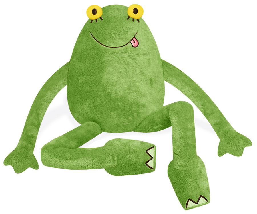 Big Frog 14 inch Plush Toy - - Fat Brain Toys