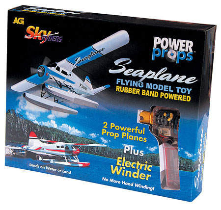 2 Power Props Seaplanes - Red & Blue - - Fat Brain Toys
