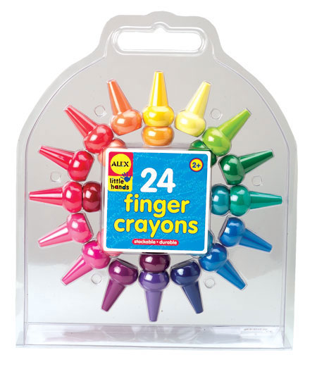 Finger Crayons - 24 count - - Fat Brain Toys