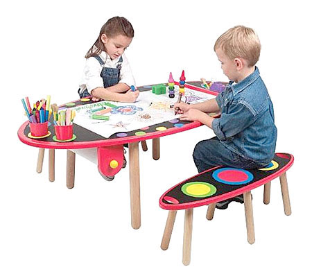 Super Art Table with Paper Roll - - Fat Brain Toys