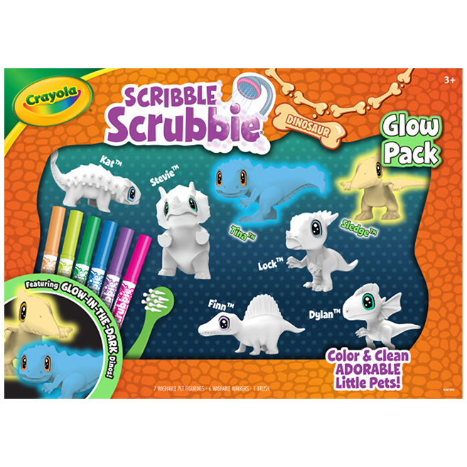 Crayola Scribble Scrubbie Dinosaur Glow Combo Pack