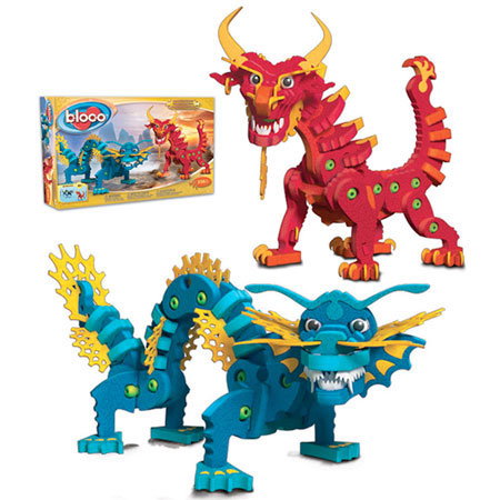 Bloco Aqua & Pyro Dragons - - Fat Brain Toys