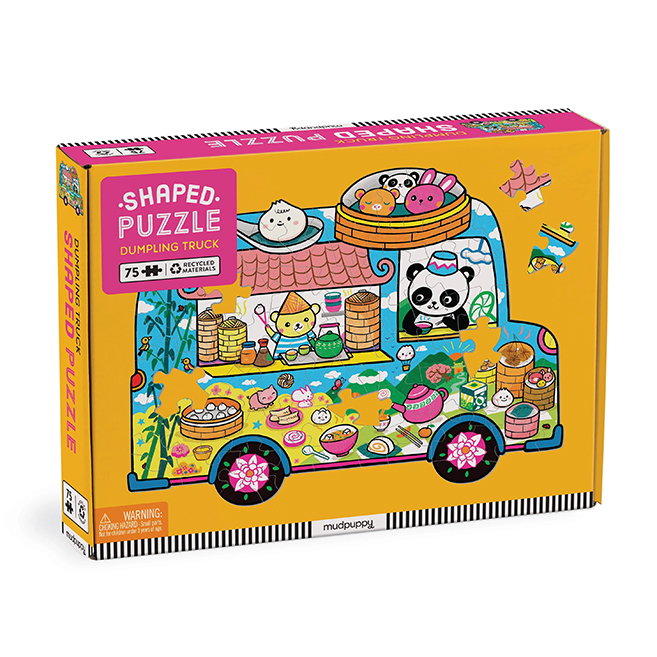 Dumpling Truck 75 Piece Shaped Scene Puzzle - Best for Ages 7 to 11