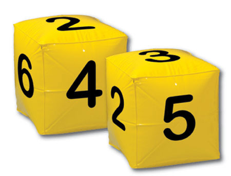Inflatable Number Cubes - - Fat Brain Toys