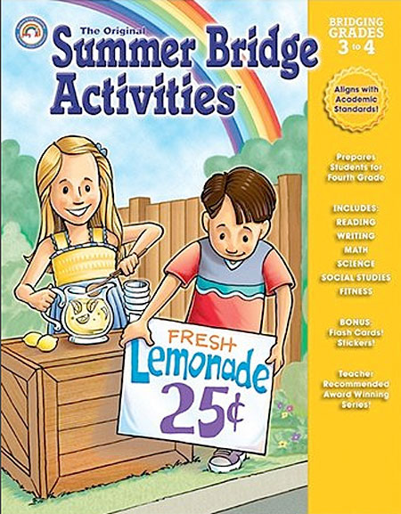 Summer Bridge Workbook - Third-Fourth - - Fat Brain Toys