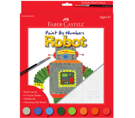 Paint by Number - Robot - - Fat Brain Toys