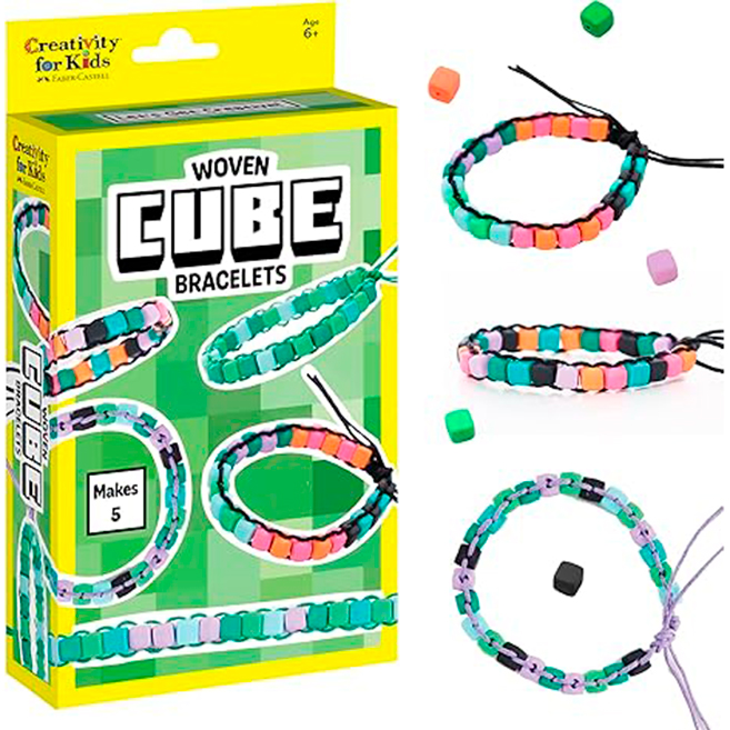 Woven Cube Bracelets - Best Arts & Crafts for Ages 6 to 12