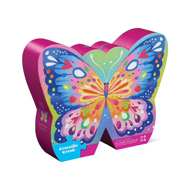 36pc Shaped Box Floor Puzzle - Butterfly Garden - Best for Ages 3 to 7