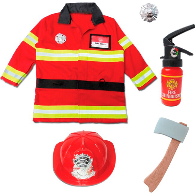 Firefighter Set - Size 3-5 - Best for Ages 3 to 5