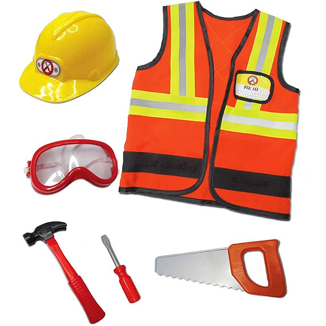 Construction Worker Set - Size 5-6 - Best for Ages 5 to 6