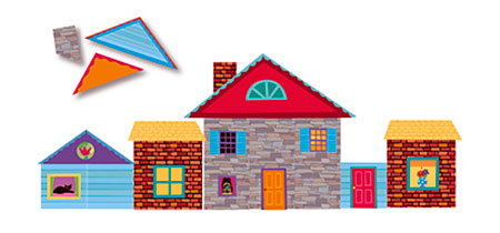 Build A House Magnet Set - - Fat Brain Toys