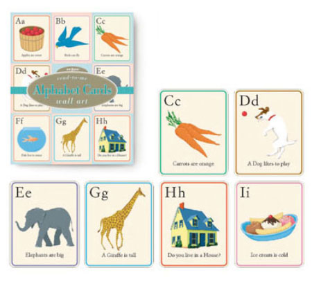 Read-to-Me Alphabet Wall Cards - - Fat Brain Toys