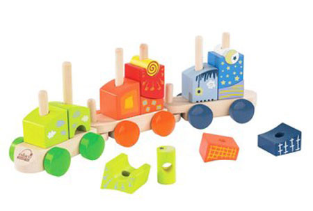 Fantasia Stacking Block Train - - Fat Brain Toys