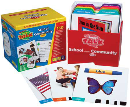 Smart Talk Card Set 2: School & Community - - Fat Brain Toys