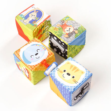 Squishy Soft Animals Blocks - - Fat Brain Toys