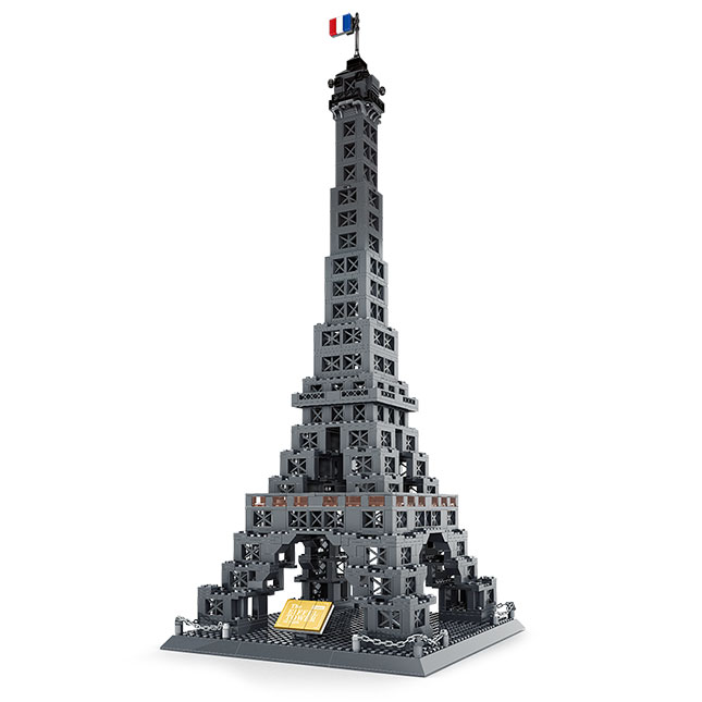 Brain Bricks Landmarks: Eiffel Tower - - Fat Brain Toys