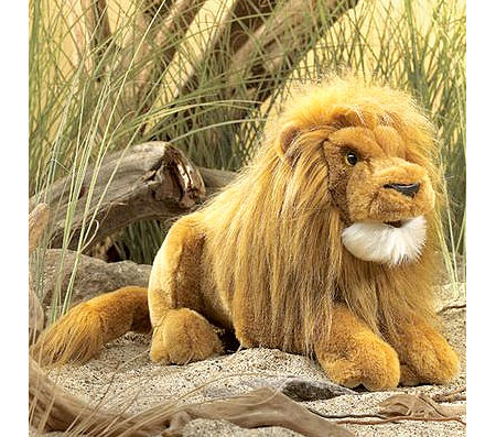 Lion Puppet - - Fat Brain Toys
