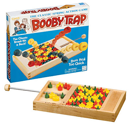 Booby Trap Classic Wood Game - - Fat Brain Toys