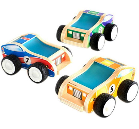 Jr Plywood Race Cars - - Fat Brain Toys