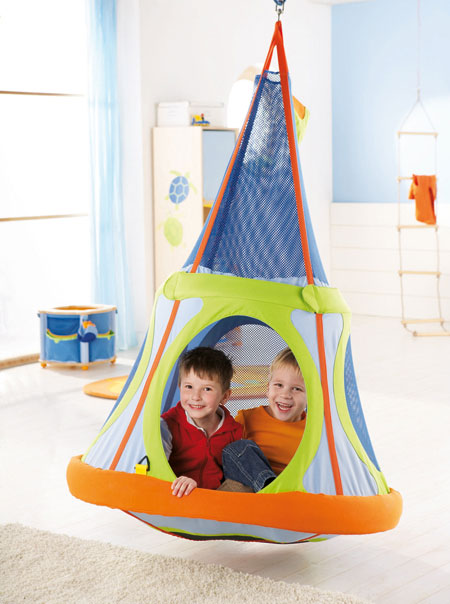 Haba Swinging Tent Cavern - - Fat Brain Toys