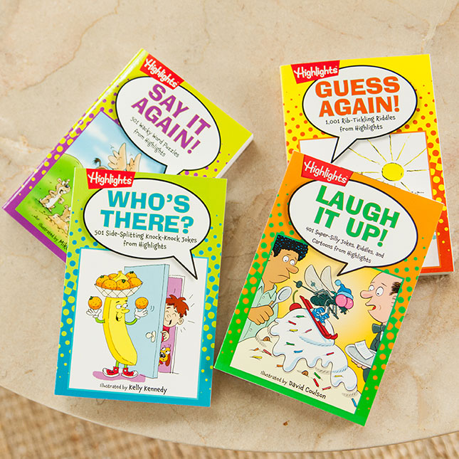Jokes & Riddles 4-Book Set - - Fat Brain Toys