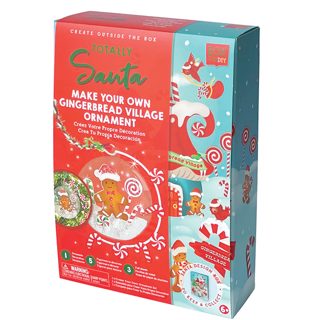 Box CanDIY Totally Santa Make Your Own Gingerbread Village Ornament