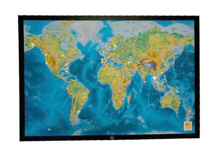 LED World Map - - Fat Brain Toys