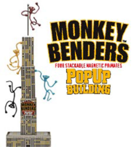 Monkey Benders Pop-Up Building - - Fat Brain Toys