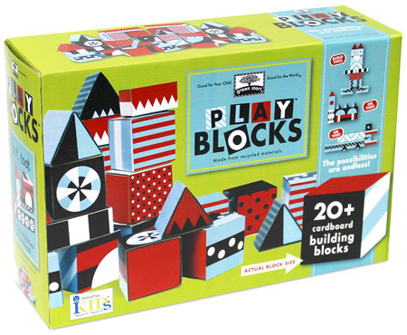 Green Start Play Blocks - Toot Toot - - Fat Brain Toys