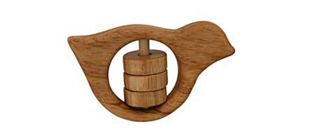 Bird Rattle - - Fat Brain Toys