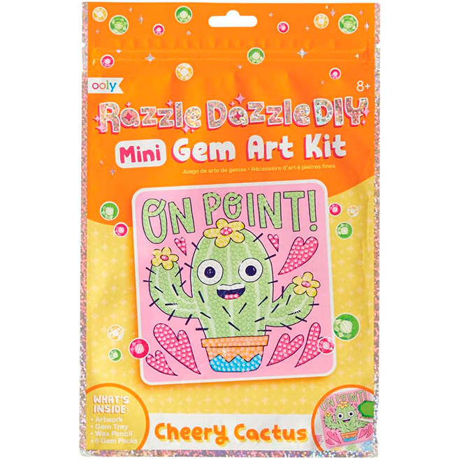 Razzle Dazzle DIY Mini Gem Art Kit - Cheery Cactus