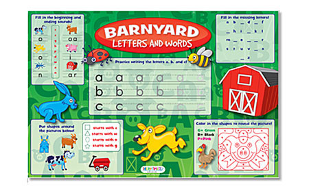 Incredimats - Barnyard Letters & Words - - Fat Brain Toys
