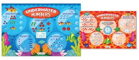 Incredimats - Underwater Numbers - - Fat Brain Toys