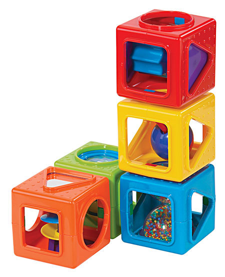 Stacking Activity Cubes - - Fat Brain Toys