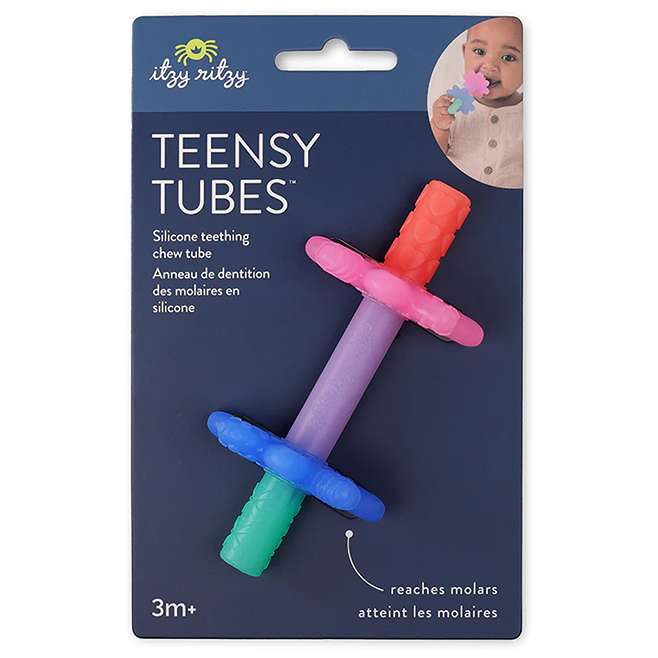Teensy Tubes Silicone Teething Chew Tube - Best for Ages 1 to 3