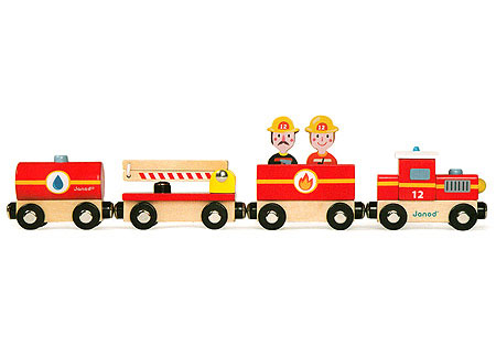 Story Firefighter Train - - Fat Brain Toys