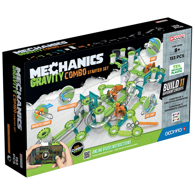 Geomag™ Mechanics 153 piece Gravity Combo Building Set
