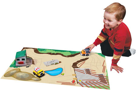 GoGo Mini Playtown - Construction - - Fat Brain Toys