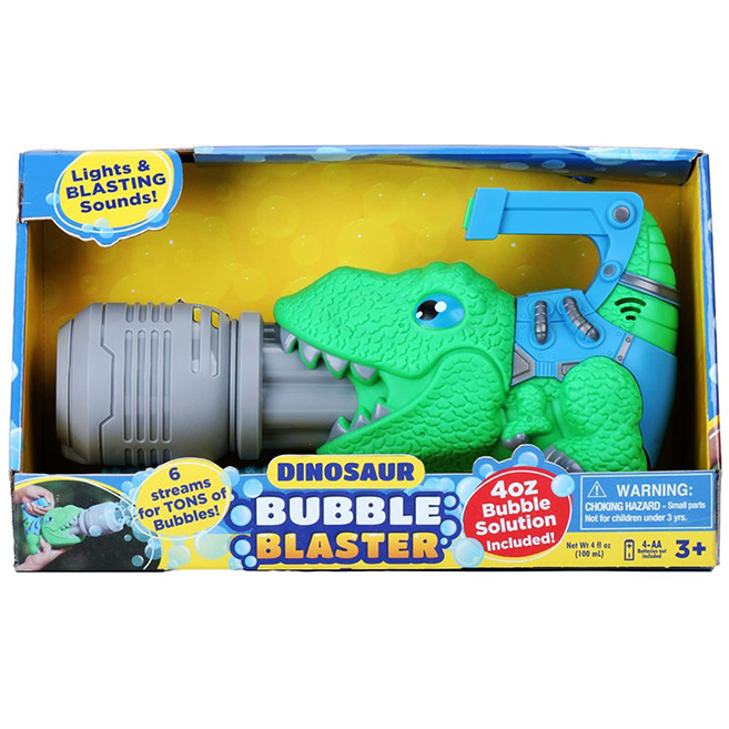 Handheld Dino Bubble Blaster - Best Active Play for Ages 3 to 7
