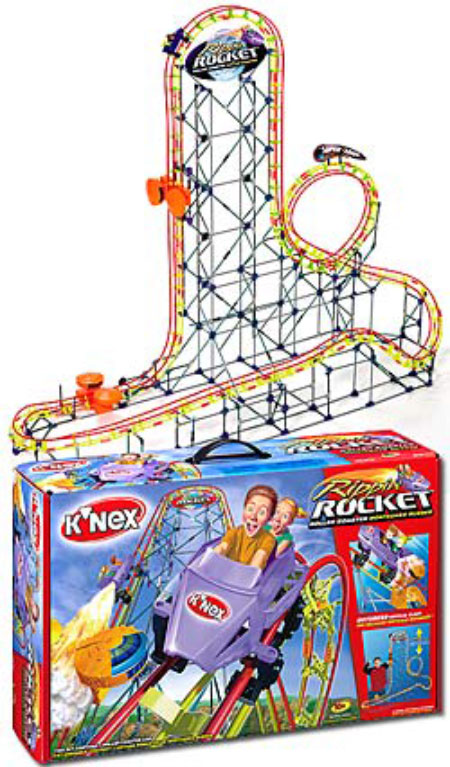 K'NEX Rippin' Rocket Roller Coaster - - Fat Brain Toys