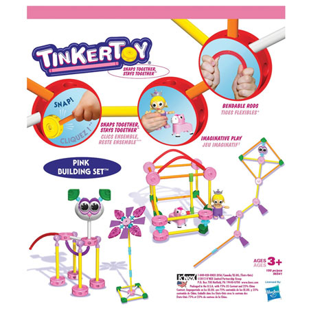 Tinkertoy Pink Building Set - - Fat Brain Toys