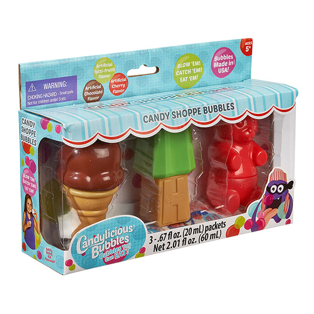 Candylicious Bubbles Candy Shoppe 3pk - - Fat Brain Toys