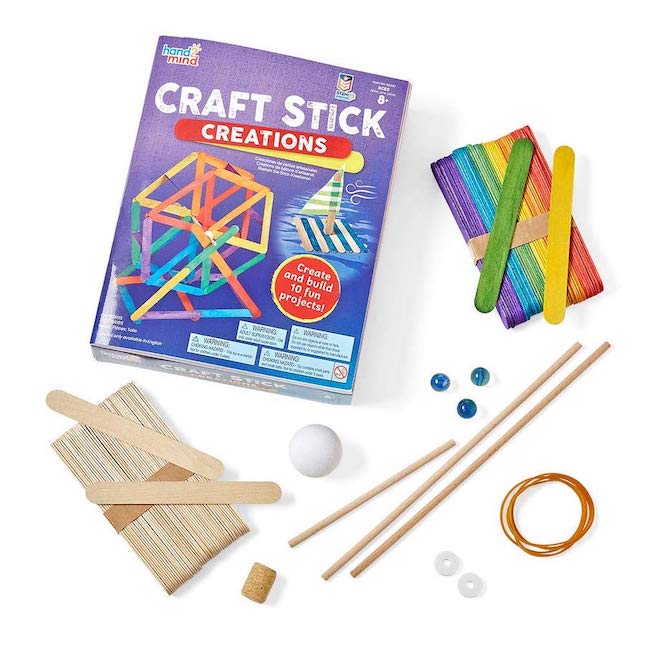 Hand2Mind Craft Stick Creations Activity Book - - Fat Brain Toys