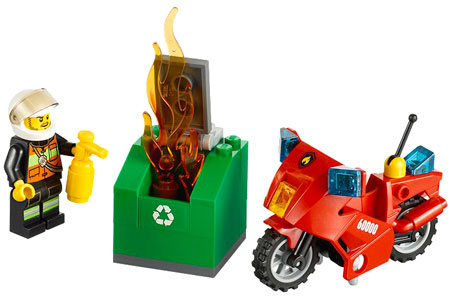 LEGO City Fire - Fire Motorcycle - - Fat Brain Toys