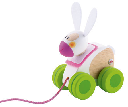Mini Pull Along Rabbit - - Fat Brain Toys