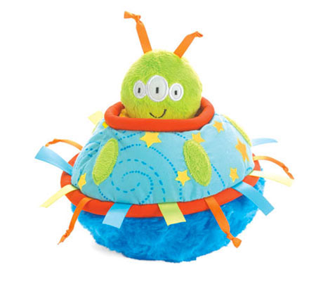 Snuggly Space Friends - Jiggle Wiggle UFO - - Fat Brain Toys