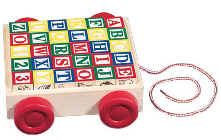 Classic ABC Block Cart - - Fat Brain Toys